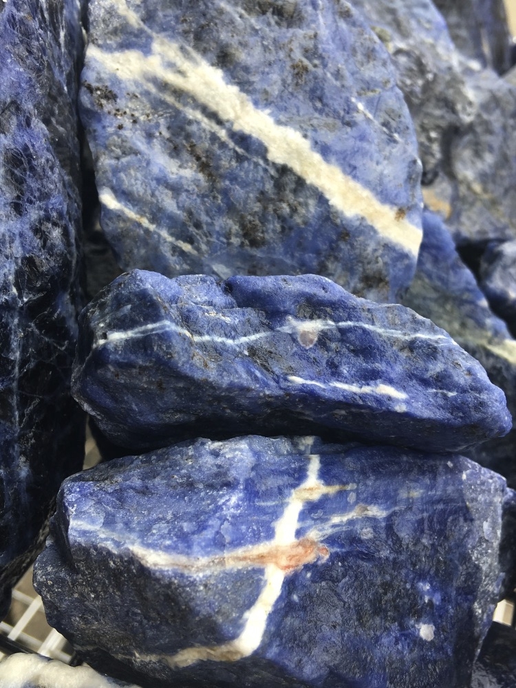 Sodalite Rough Stone - Per Kilo - by GEMWORLD online store