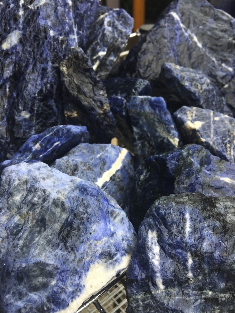 Sodalite Rough Stone - Per Kilo - by GEMWORLD online store