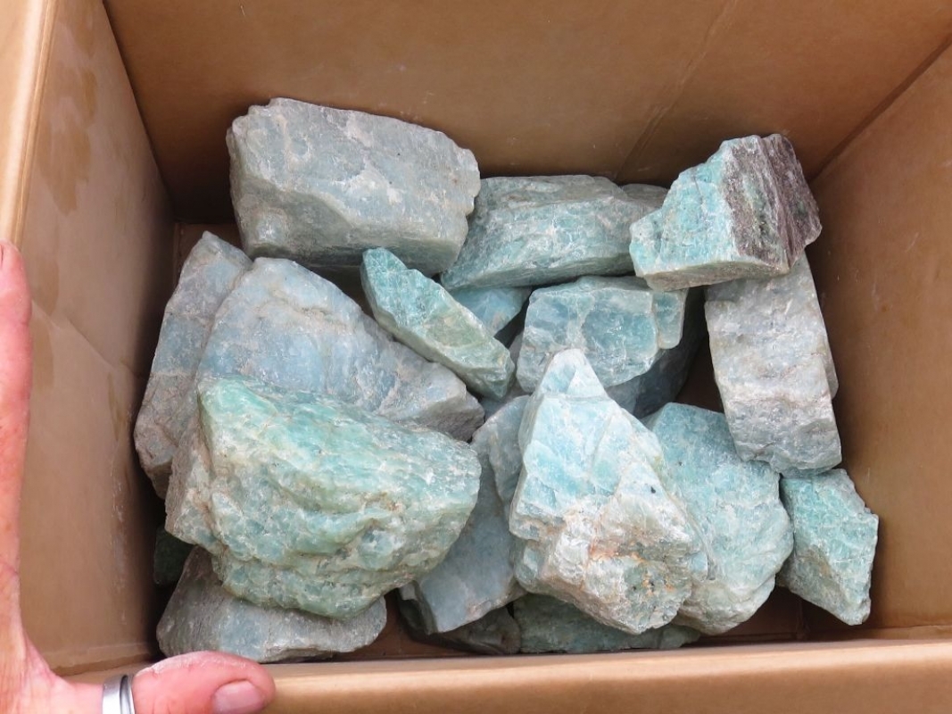 Amazonite Rough A Grade - Per Kilo - by GEMWORLD online store