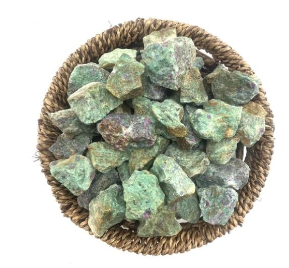 Ruby in Fuchsite Rough Stone - per kilo - by GEMWORLD online store