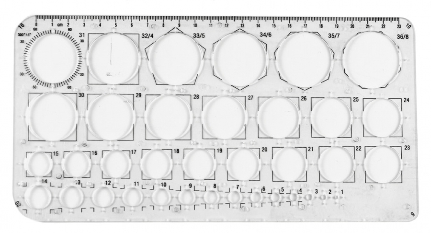 Plastic Stencil Set - 8 Piece Template - by GEMWORLD online store