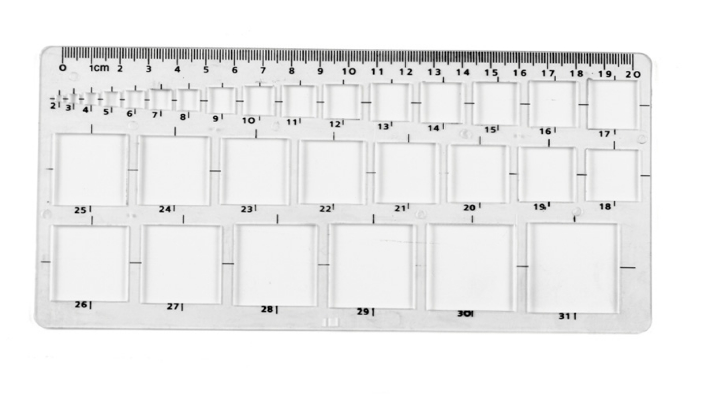 Plastic Stencil Set - 8 Piece Template - by GEMWORLD online store