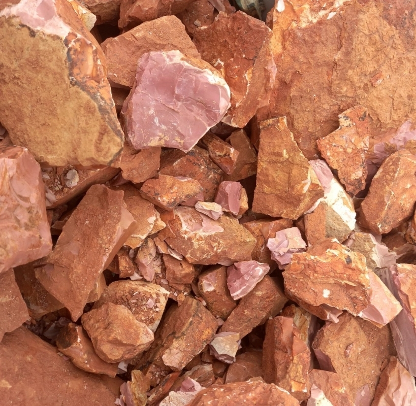 Pink Mookaite Rough Stone - Per Kilo - by GEMWORLD online store