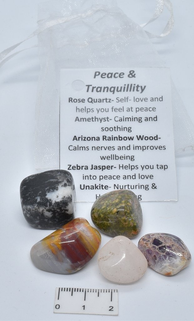 Tumbled Crystal Kit - PEACE AND TRANQUILITY - by GEMWORLD online store